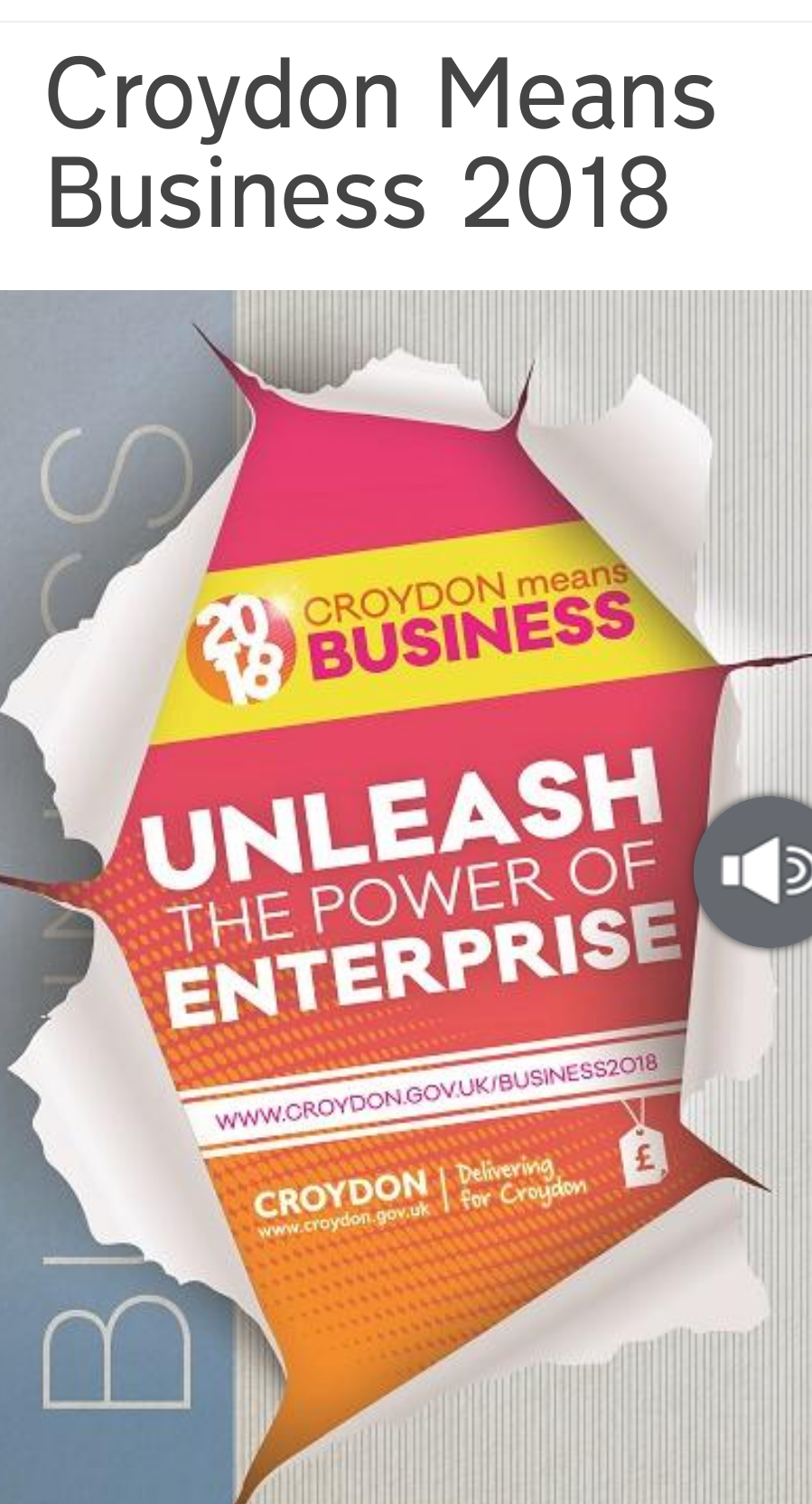 Croydon Means Business 2018 - London Borough of Croydon - AjHome